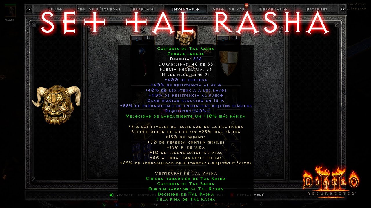 Set de Tal Rasha ¿Dónde conseguirlo? + Estadísticas